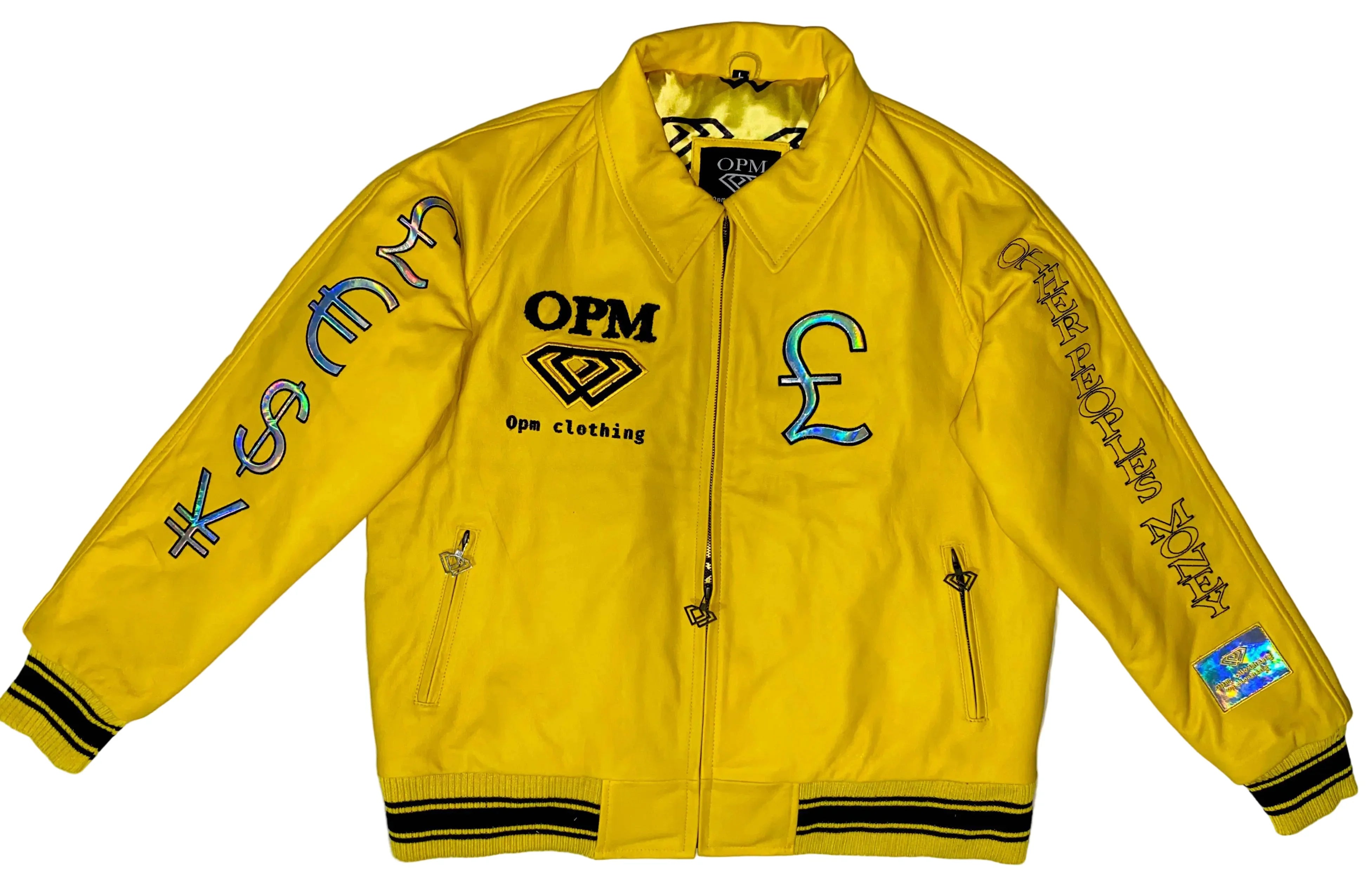 OPM YELLOW MONEY MAKER HOLOGRAPHIC JACKET
