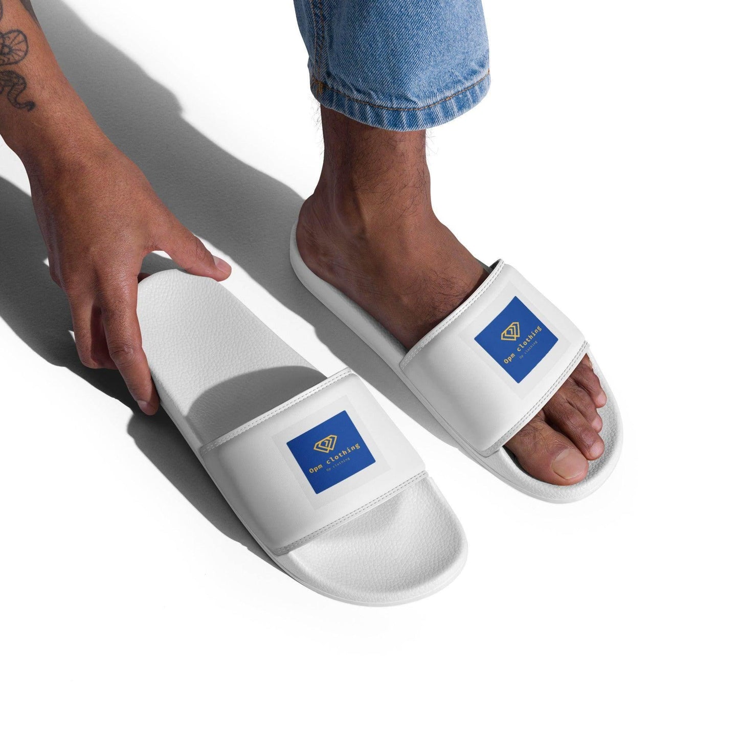 Men's OPM Insignia Slides: Luxury Comfort for Stylish Steps – OPM Clothing